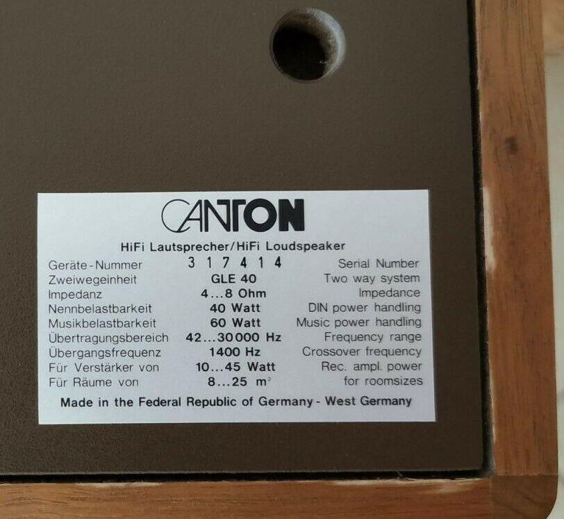 Canton GLE 40