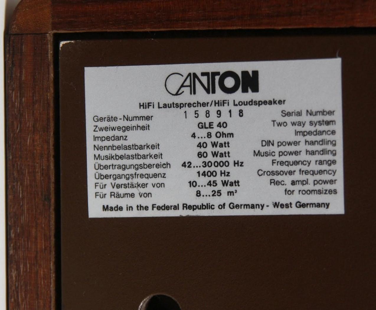 Canton GLE 40